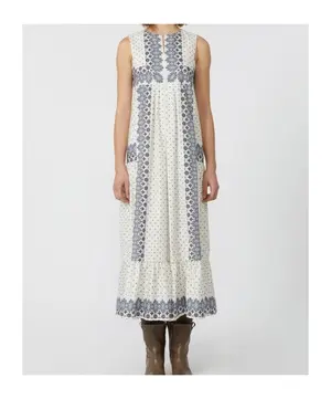 Max Mara Printed Poplin Dress