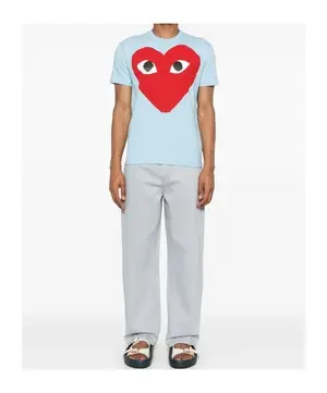Play Comme Des Garcon Comme Des Garçons Play Heart-print Jersey T-shirt
