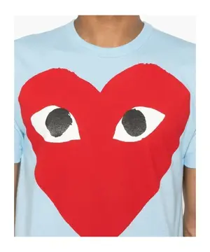 Play Comme Des Garcon Comme Des Garçons Play Heart-print Jersey T-shirt