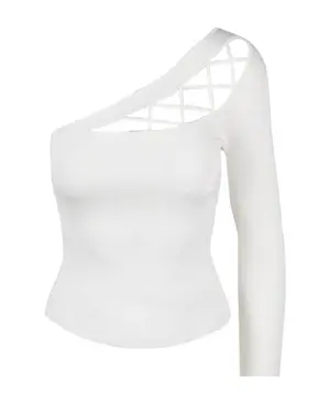 Elisabetta Franchi One-shoulder Asymmetrical Top