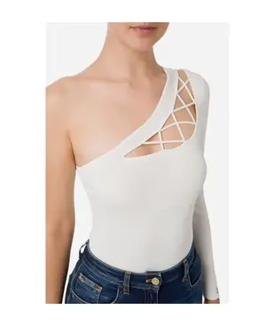 Elisabetta Franchi One-shoulder Asymmetrical Top