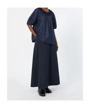 Max Mara Pleated Denim Shirt