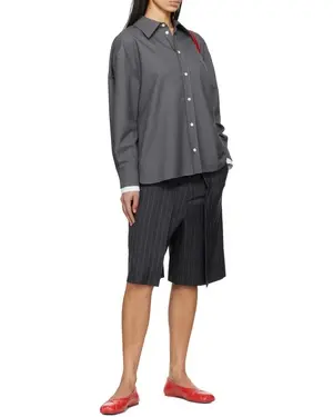Marni Logo Embroidered High-low Hem Shirt