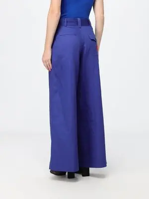 Celine Cotton Twill Wide Leg Trousers