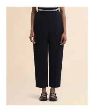 Marni Wool Blend Trousers With Symbol