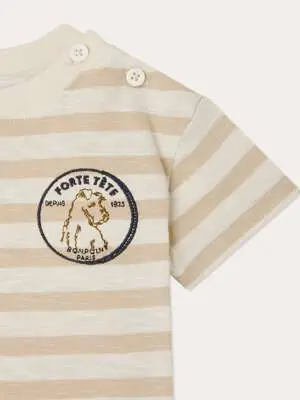 Bonpoint Short Sleeve Striped Shirt