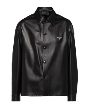 Prada Triangle-logo Button-up Shirt