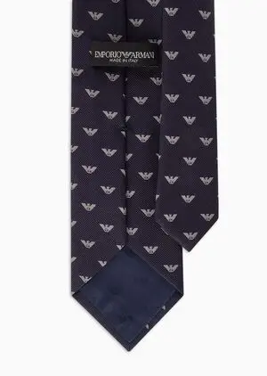 Emporio Armani Logo Jacquard Tie