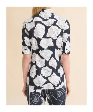 Marni Luna Print Poplin Short-sleeve Shirt