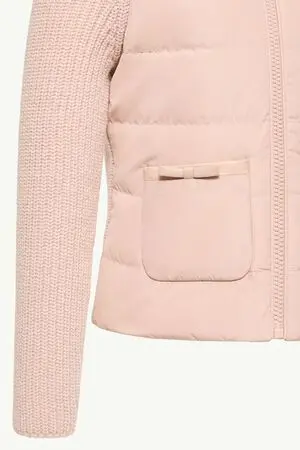 Moncler Padded Wool Cashmere Zip-up Cardigan