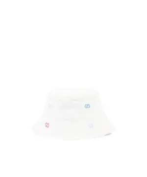 Gucci Baby Gg Cotton Bucket Hat - White