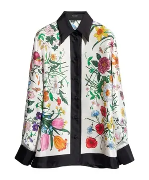 Gucci Printed Silk Shirt - Multi-color