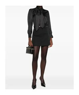 Gucci Printed Long-sleeve Twill Shirt - Black