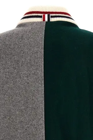 Thom Browne Colour-block Striped Bomber Jacket