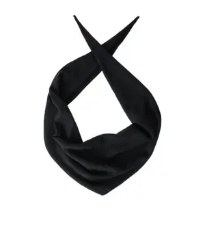 LEMAIRE Triangular Scarf In Fine Merino Wool - Black