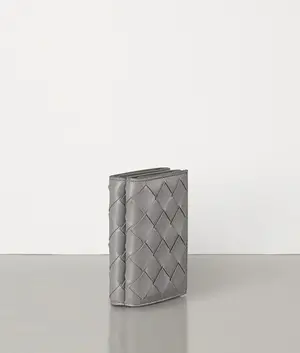 Bottega Veneta Woven Flip Wallet