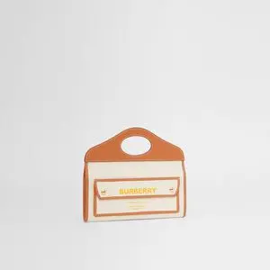 Burberry Mini Two-tone Pocket Bag