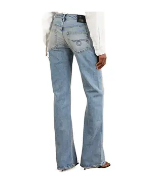 R13 Flare Low-rise Jeans