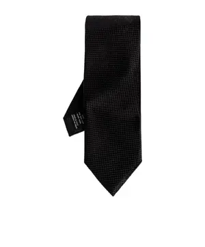 TOM FORD Pointed-tip Tie - Black