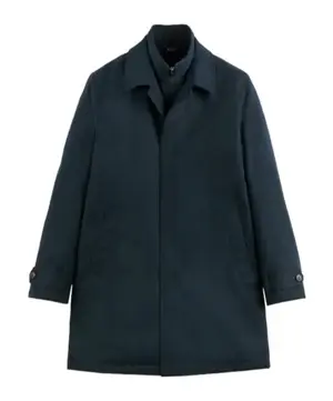 FAY Layered Single-breasted Coat