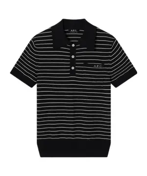 A.p.c. Fitted Striped Polo