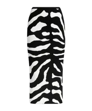 Moschino Printed Stretch Skirt - Black
