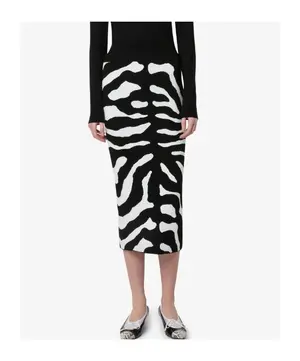 Moschino Printed Stretch Skirt
