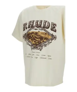 Rhude Logo Printed Crewneck T-shirt