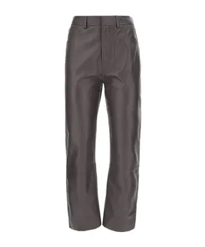 Alberta Ferretti Casual Trousers With Belt Loops - Brown
