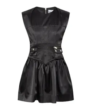 GANNI Sleeveless Dress - Black