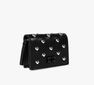 GANNI Bou Heart-stud Wallet