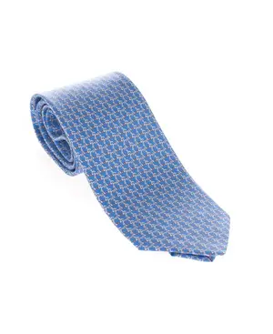 FERRAGAMO Jacquard Logo Neck Tie