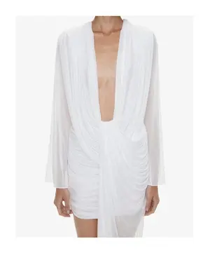 Christopher Esber Pleated Long-sleeved Dress