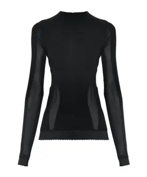 Attico Long-sleeved Top - Black
