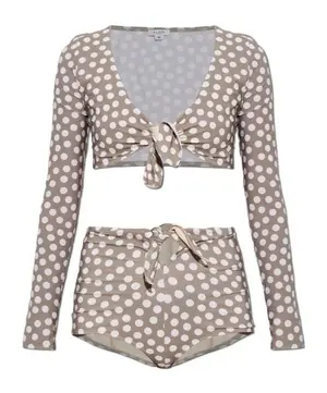 Alaïa Long-sleeve Bikini Set