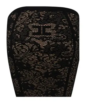 Elisabetta Franchi Lace Sheath Skirt - Black