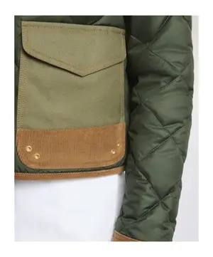 FAY Quilted Shearling-collar Jacket