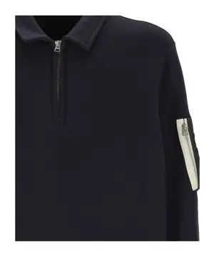 Sacai Terry Zip Polo Shirt