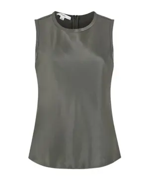 Vince Crew Neck Top - Dark Green