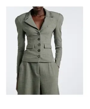 Magda Butrym Herringbone Wool-blend Jacket