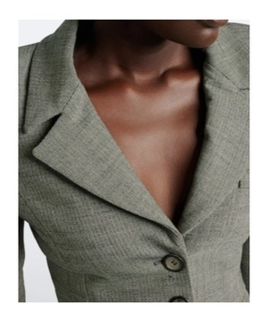 Magda Butrym Herringbone Wool-blend Jacket