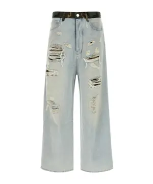Amiri Repaired Baggy Jeans - Blue