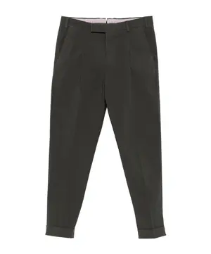 PT TORINO Pleated Turn-up Trousers