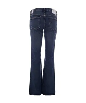 AGOLDE Low-rise Flare Jeans - Black