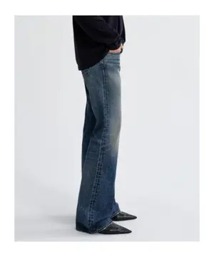 AGOLDE Low-rise Flare Jeans - Black