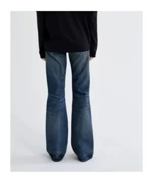 AGOLDE Low-rise Flare Jeans - Black
