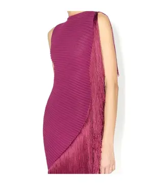 Alaïa Asymmetric Fringed Dress