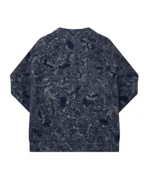 Giorgio Armani Oversized Jacket In Floral Jacquard Denim Denim Collection