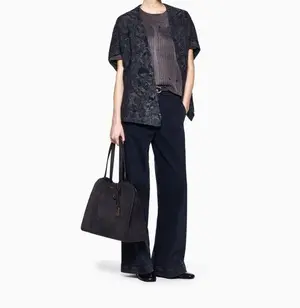 Giorgio Armani Oversized Jacket In Floral Jacquard Denim Denim Collection