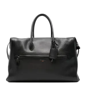 Santoni Travel Bag With Dual Handles - Black